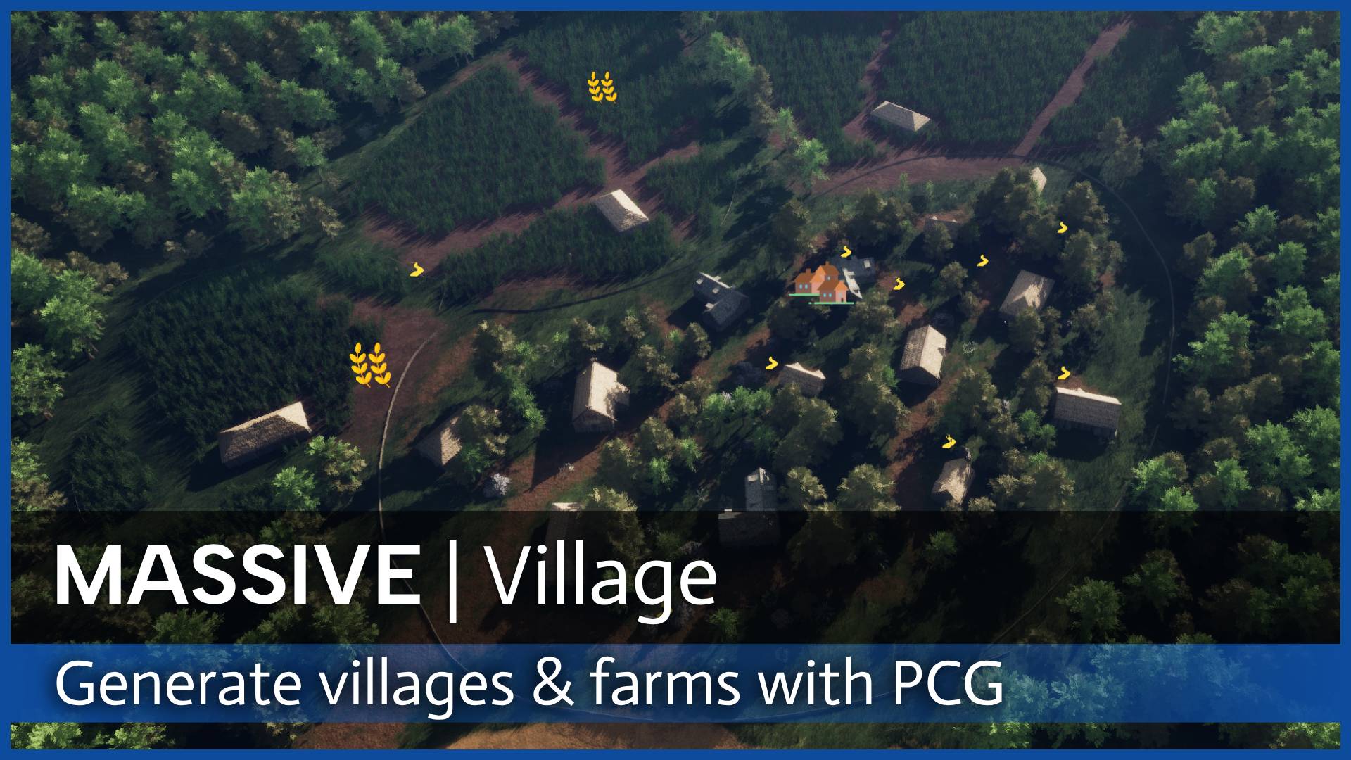 Massive | Village - Procedural villages, farms and ruins with PCG