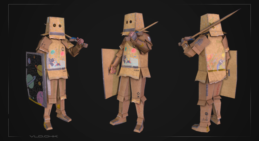 Cardboard Warrior | Fab