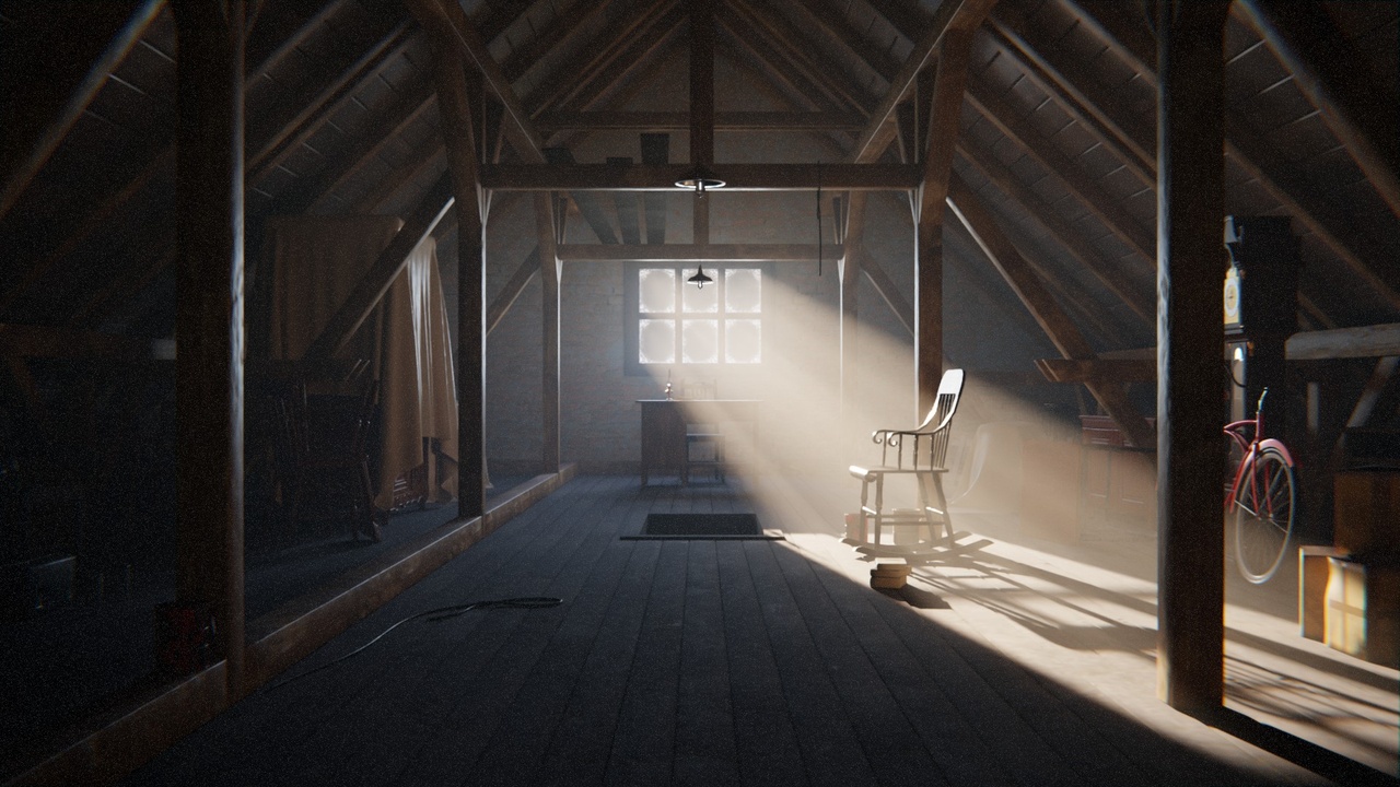 Attic 3d Scene | Fab