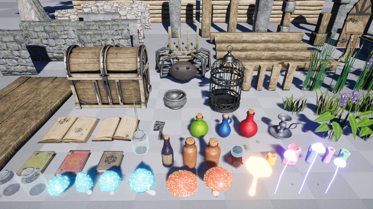 Modular Medieval Fantasy - Witch Swamp House