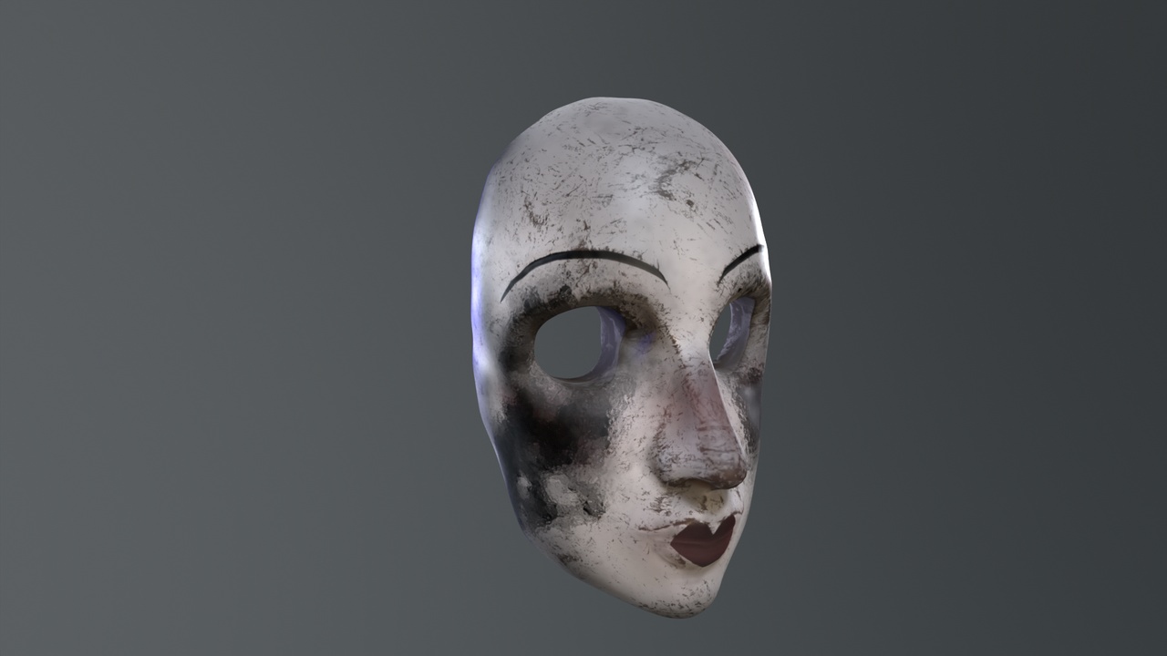 Worn Old Horror Mask | Fab
