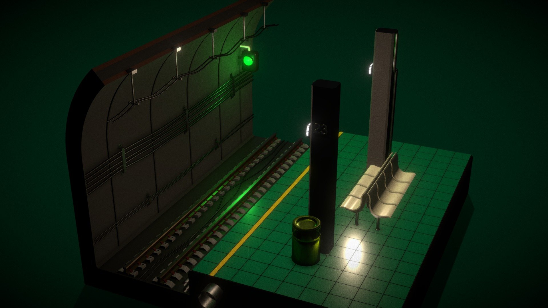 Urban Series – Subway Section: Station Platform | Fab