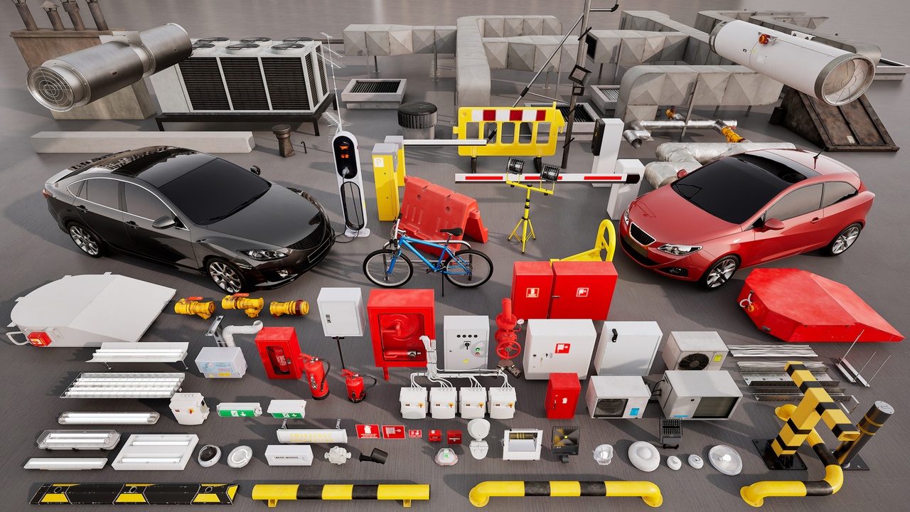 Parking Lot Asset Pack - Archinteriors vol. 15 | Fab