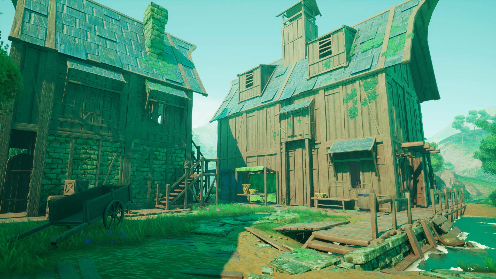 Stylized Swamp Town | Fab