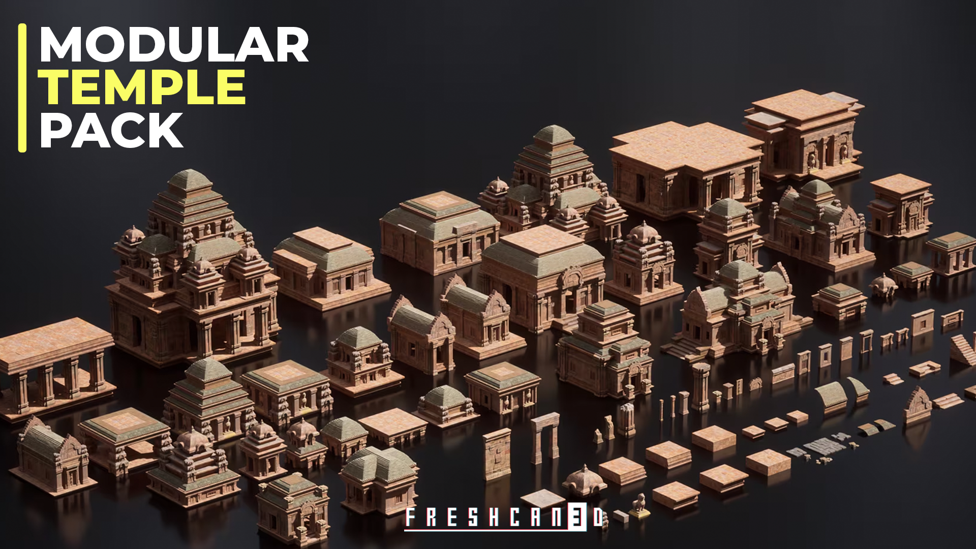 Modular Temple Building Pack (Historical Temple, Fantasy Temple ...