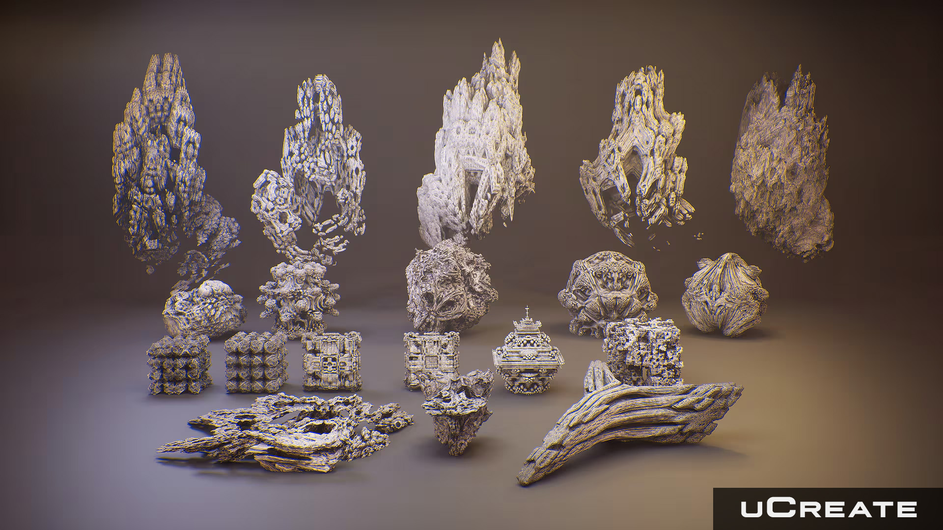 UCreate - Fractal Meshes Pack | Fab