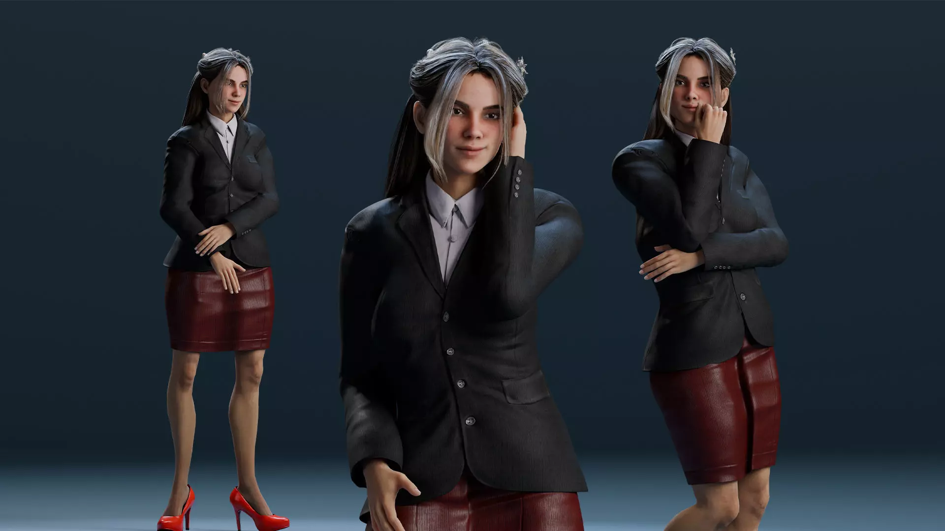 Lena- Realistic Female Character - 52 ARKit Facial Blendshapes - Auto ...