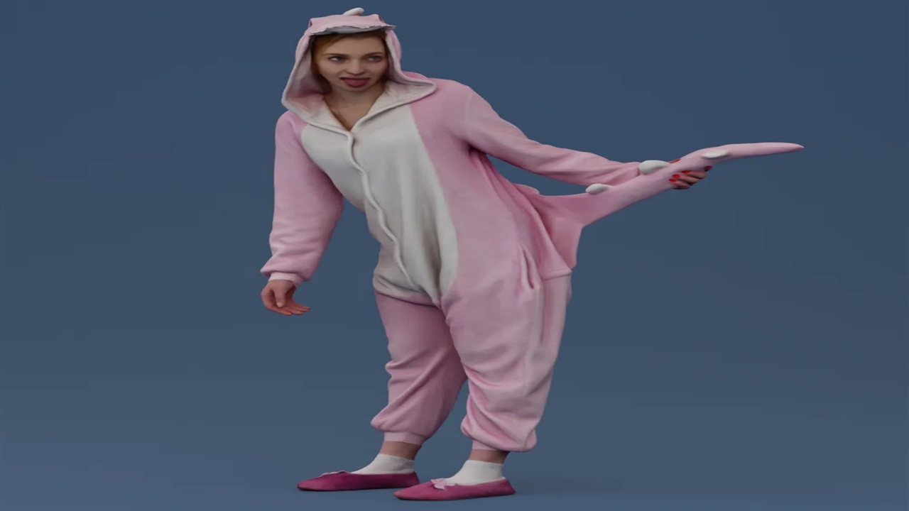 Woman With A Pink Tail | Fab