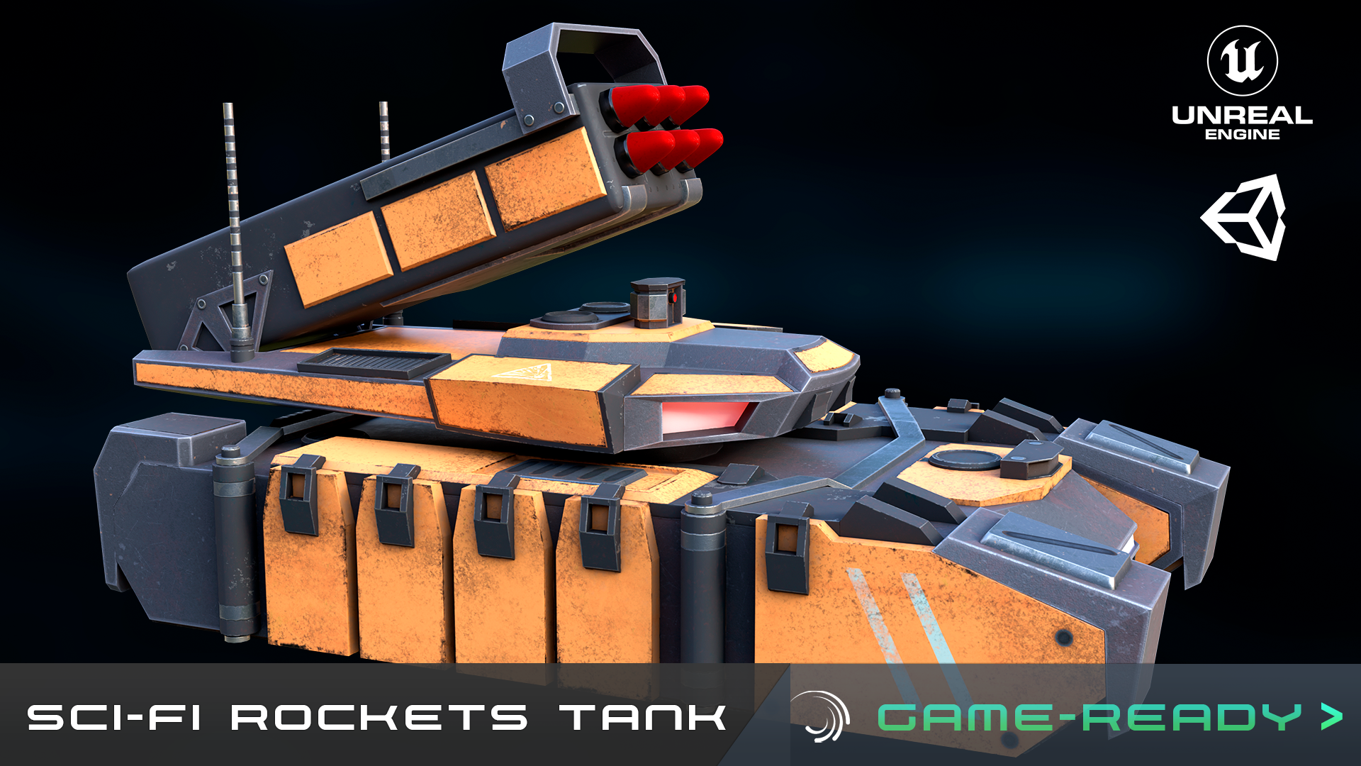 Sci-Fi Rockets Tank | Fab