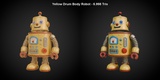 Yellow Drum Body Robot - Free | Fab