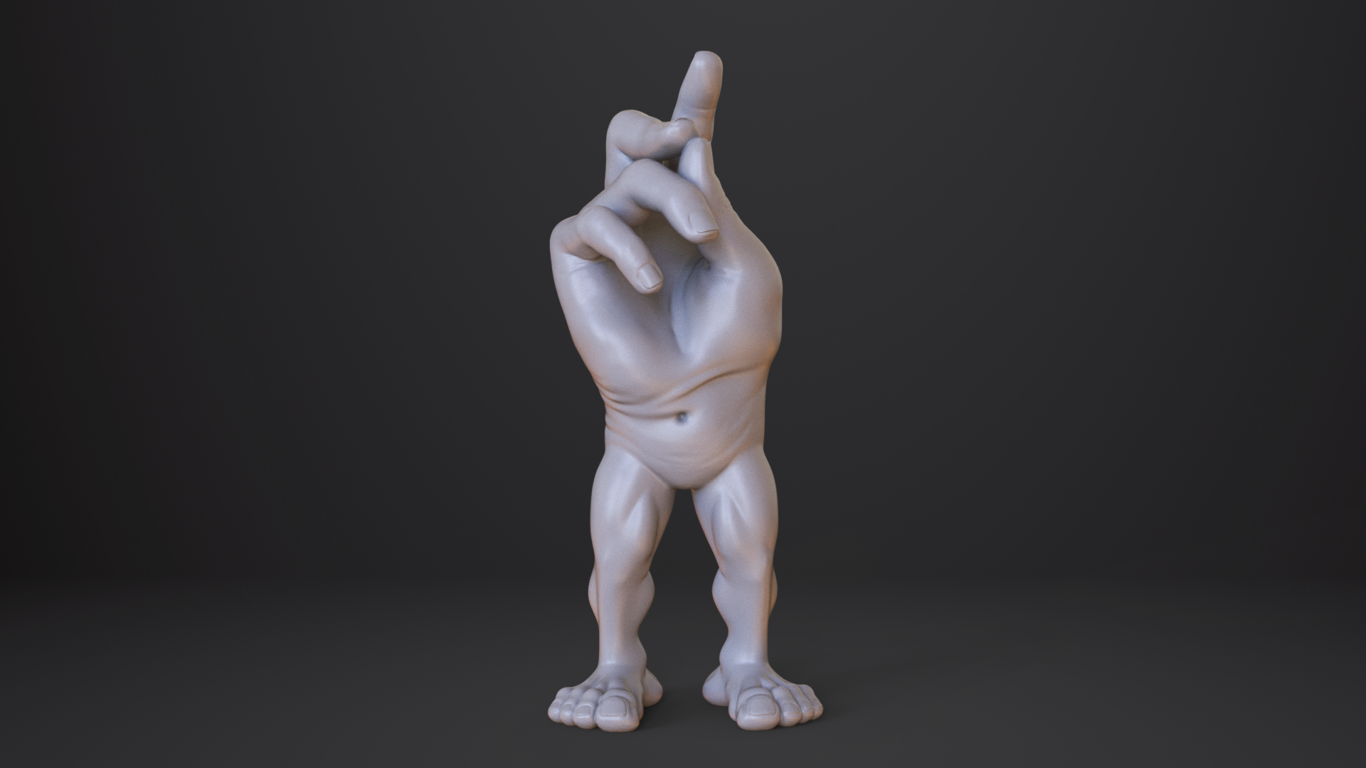 Hand Monster Character - Finger Snapping Hand Gesture | Fab