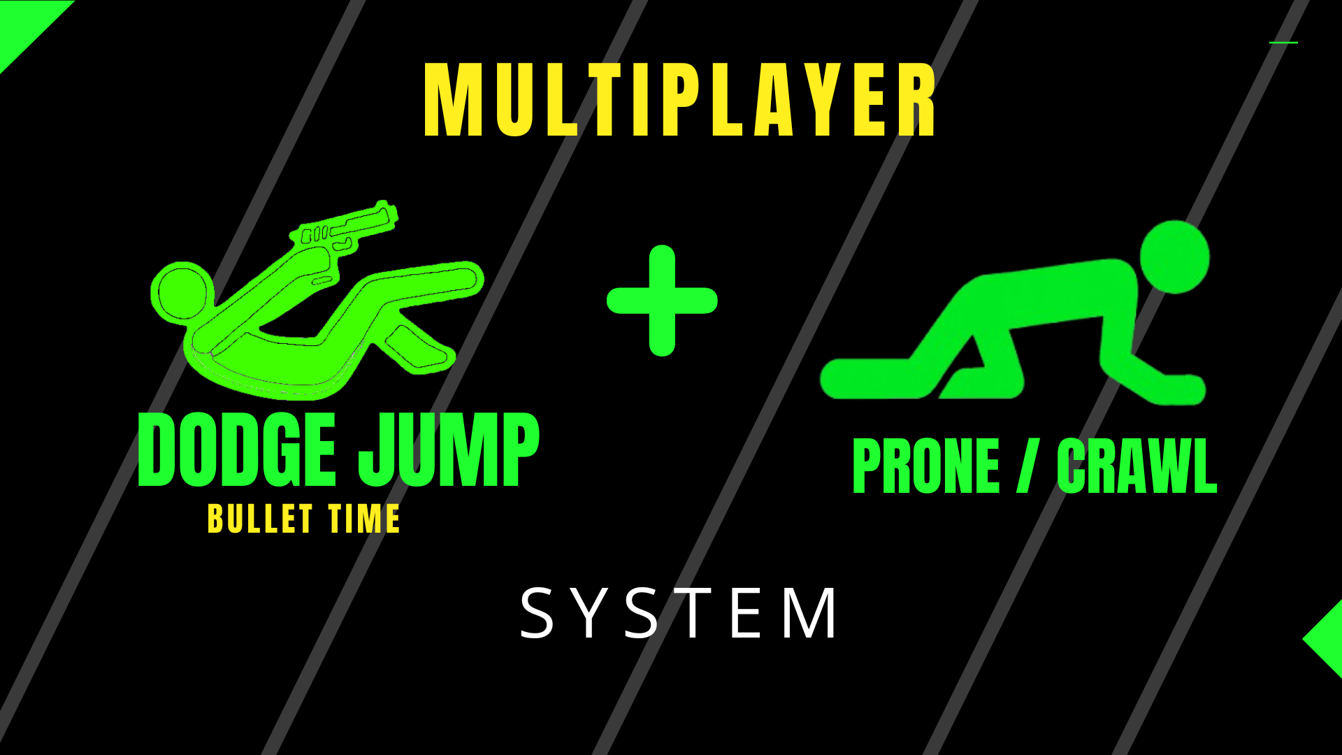 Multiplayer Dodge Jump + Prone / Crawl System | Fab