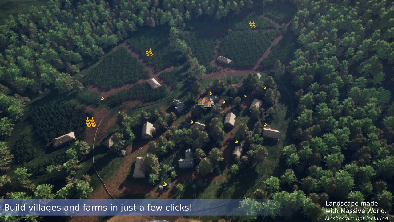 Massive | Village - Procedural villages, farms and ruins with PCG