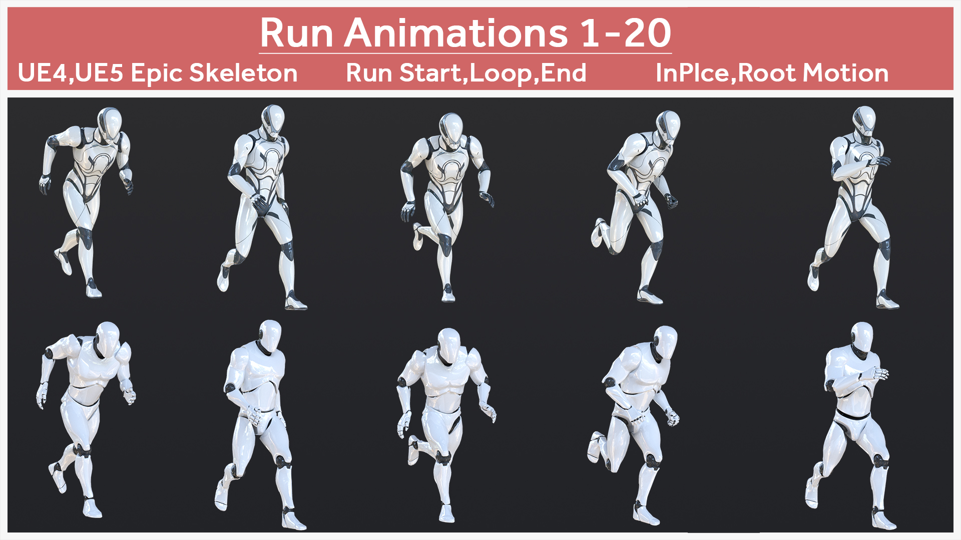 Run Animations 1-20 | Fab