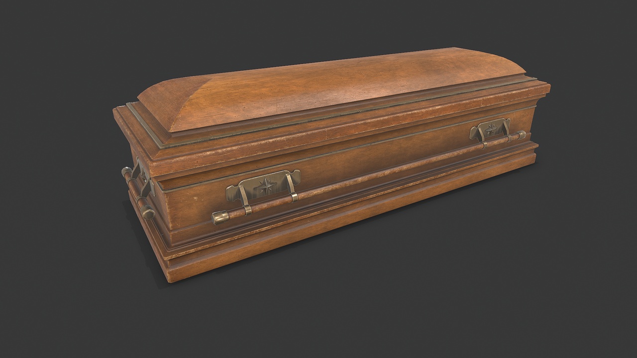 Old Coffin Low-poly PBR | Fab