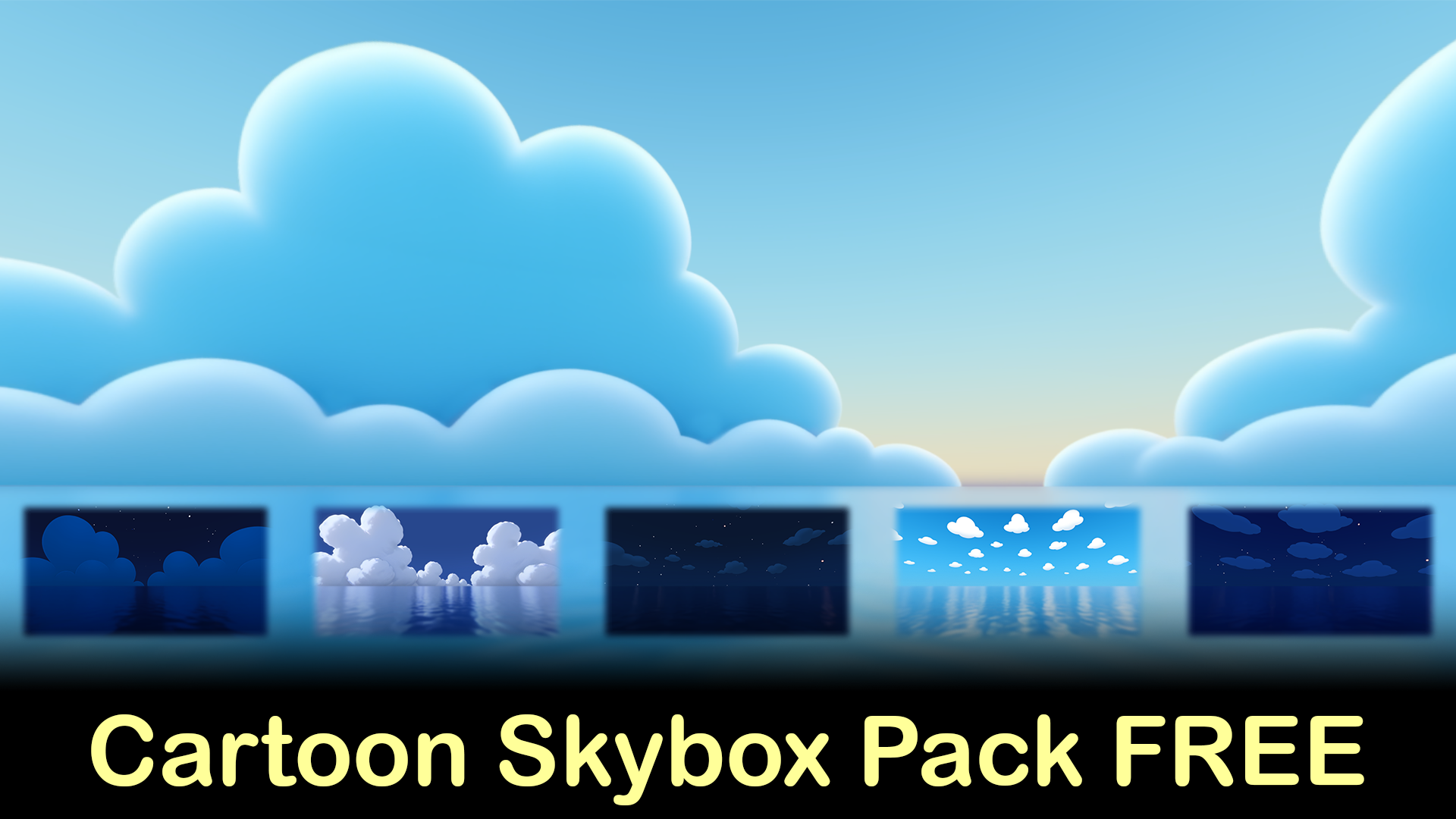 QMS - Cartoon Skybox Pack FREE | Fab