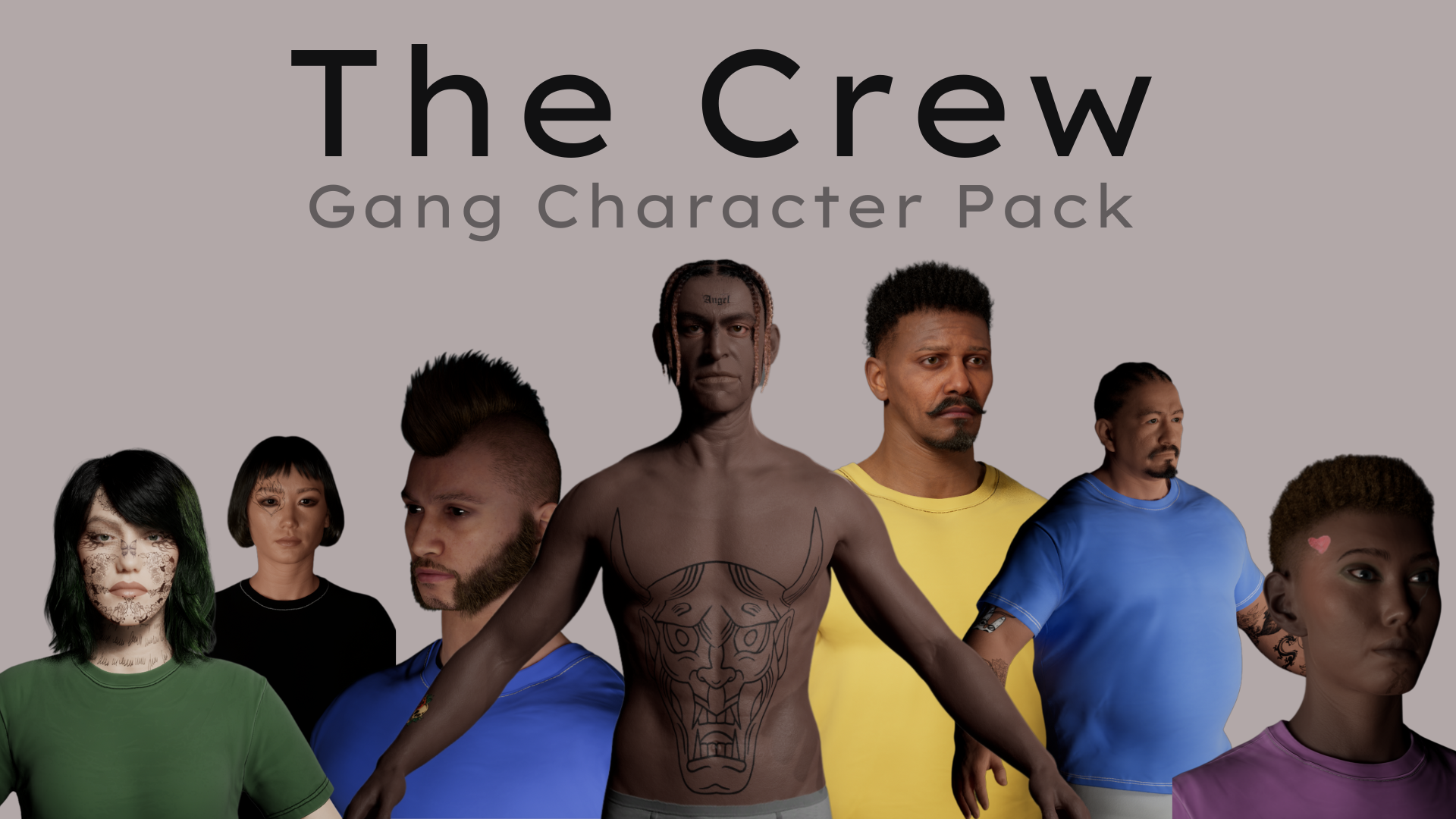 The Crew Gang Characters Pack | Fab