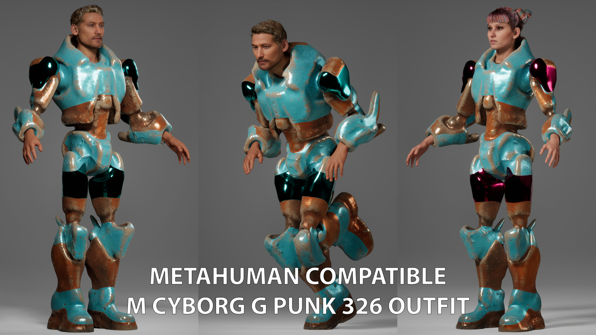 MetaHuman Compatible M Cyborg G Punk 326 | Fab