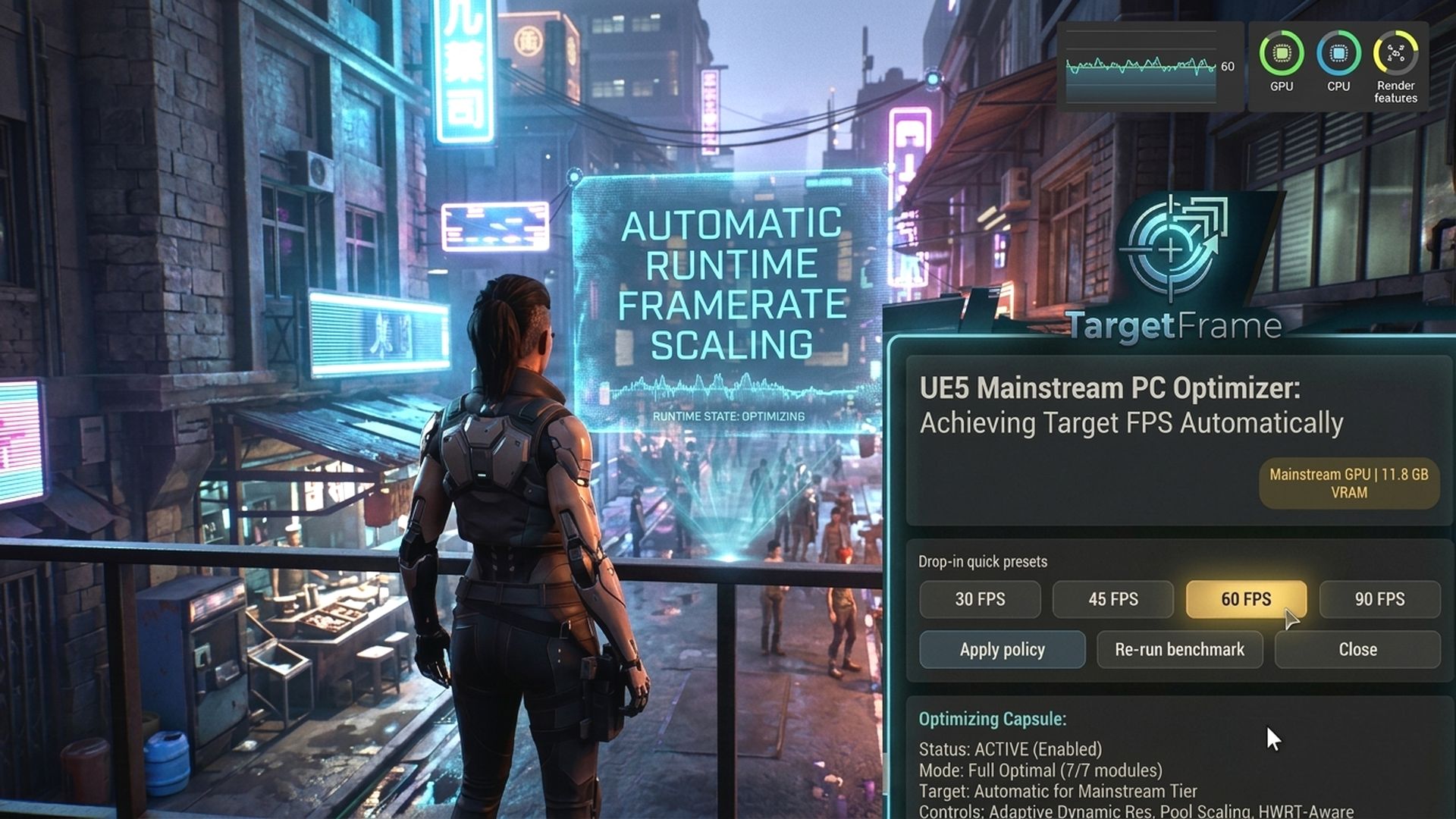 TargetFrame: Flawless First-run Experience on Mainstream PCs via ...