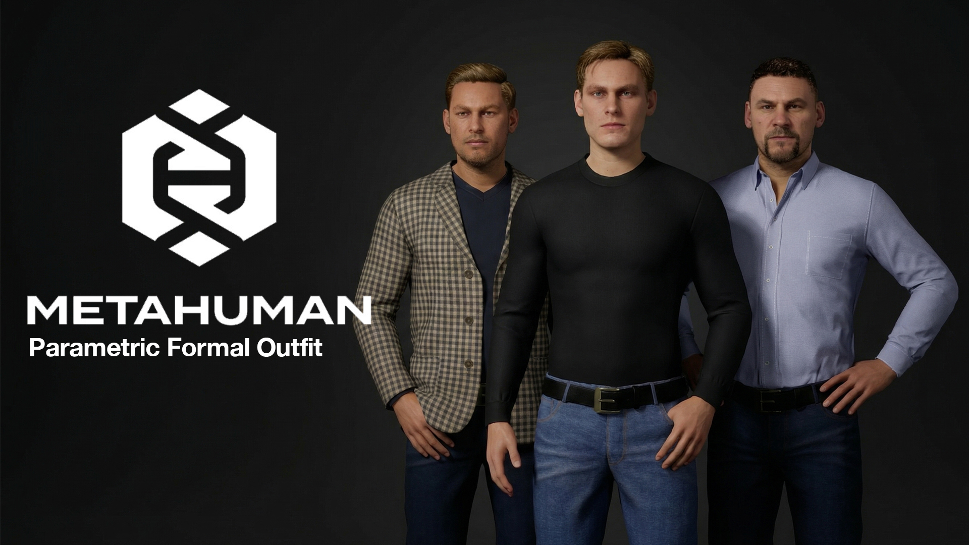 Parametric Formal Outfit for MetaHuman Pack Vol 04 - Metahuman Clothing ...