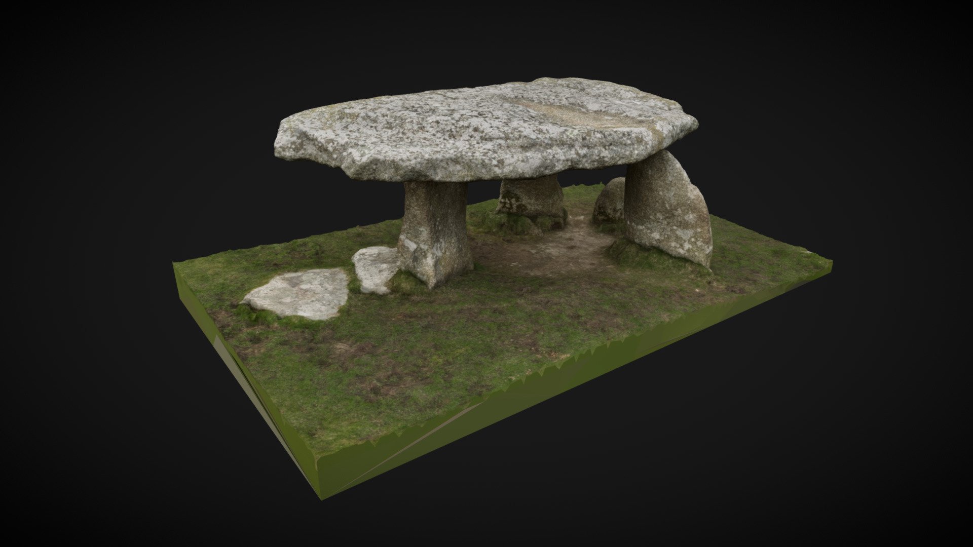 Old stone rock chamber formation / cairn / quoit | Fab