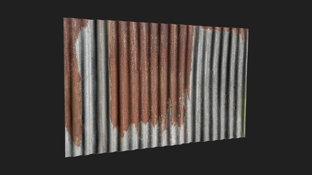 Military Trenches Wall Metal Corrugated 03 | Fab