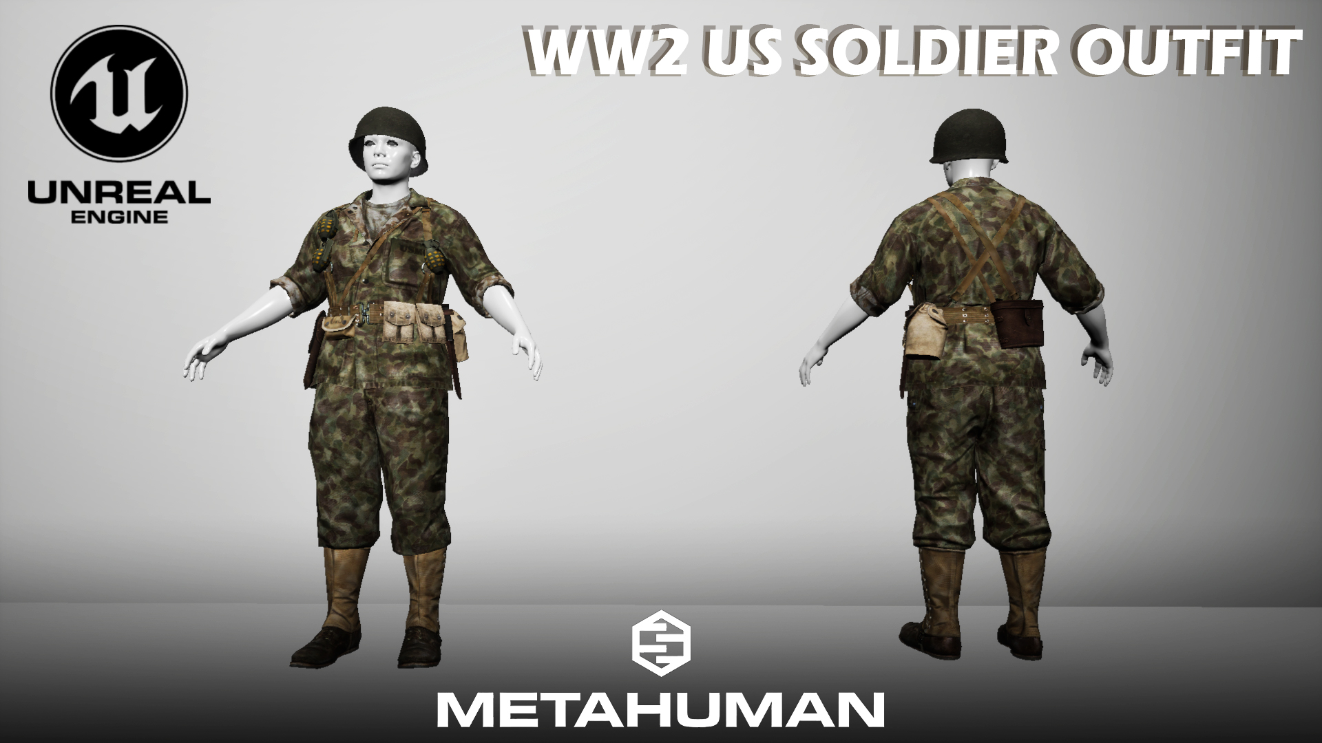 Metahuman WW2 US Soldier Outfit | Fab
