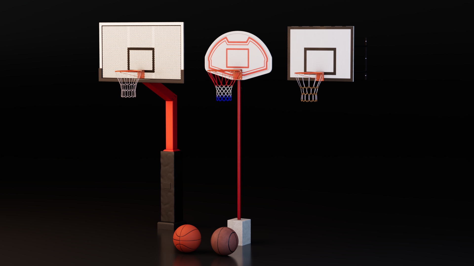 Basketball Backboards with Basketballs | Fab