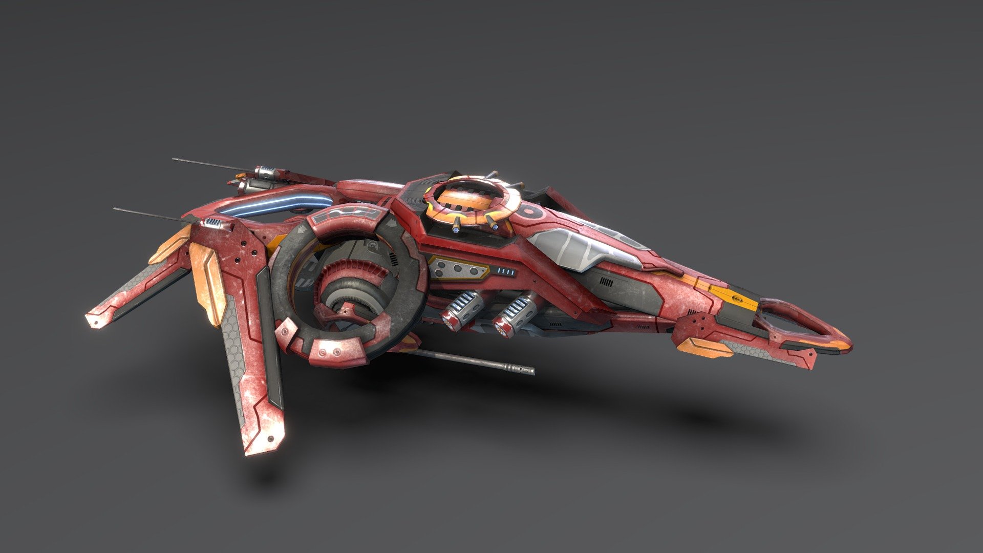 Drone V2 Red Manga | Fab