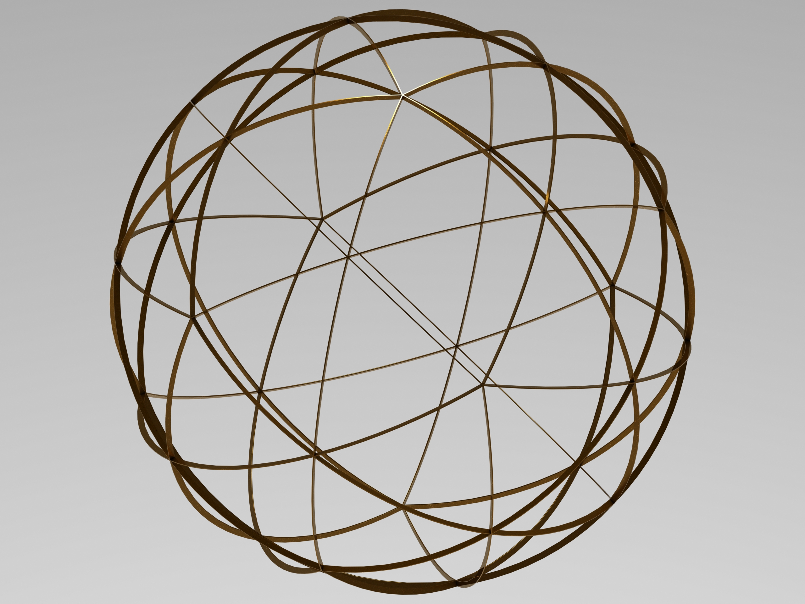 Wireframe Shape Spherical Pentakis Dodecahedron | Fab
