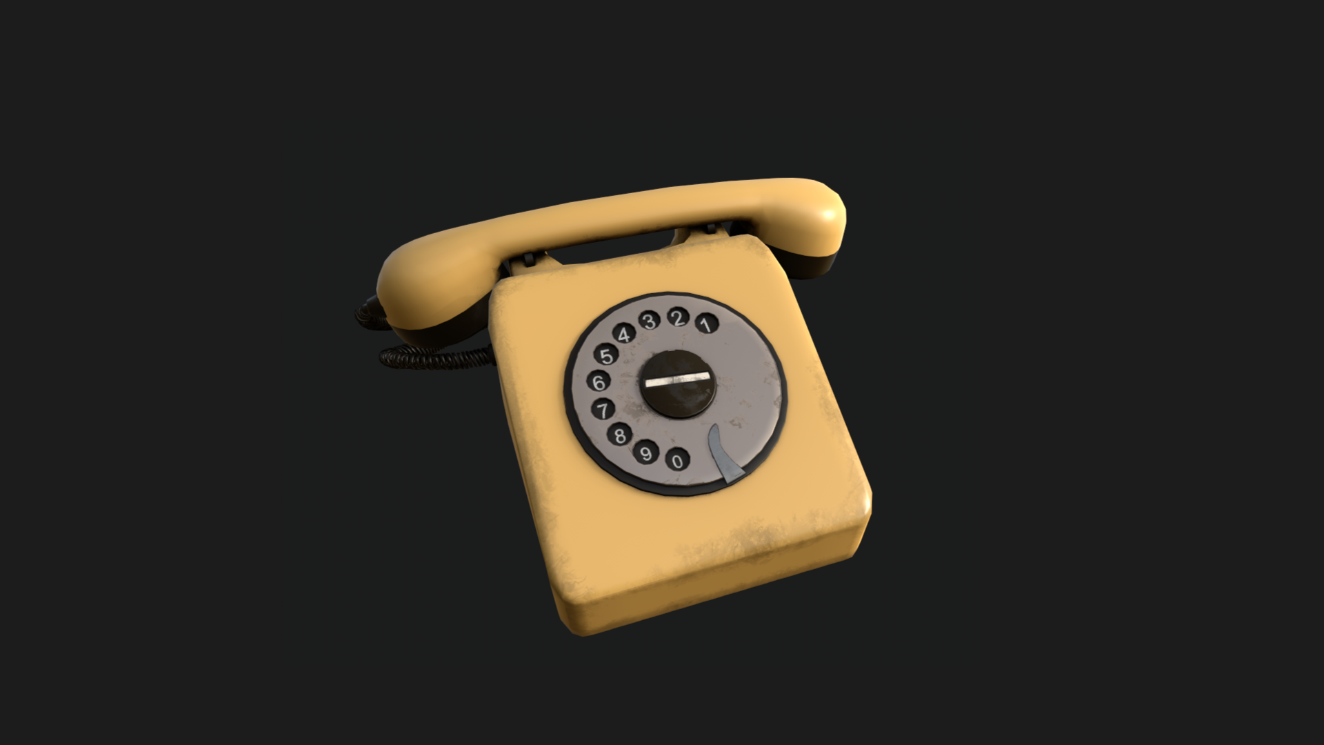 Vintage Rotary Telephone – Clean & Dirty Textures (UE5, Unity) | Fab