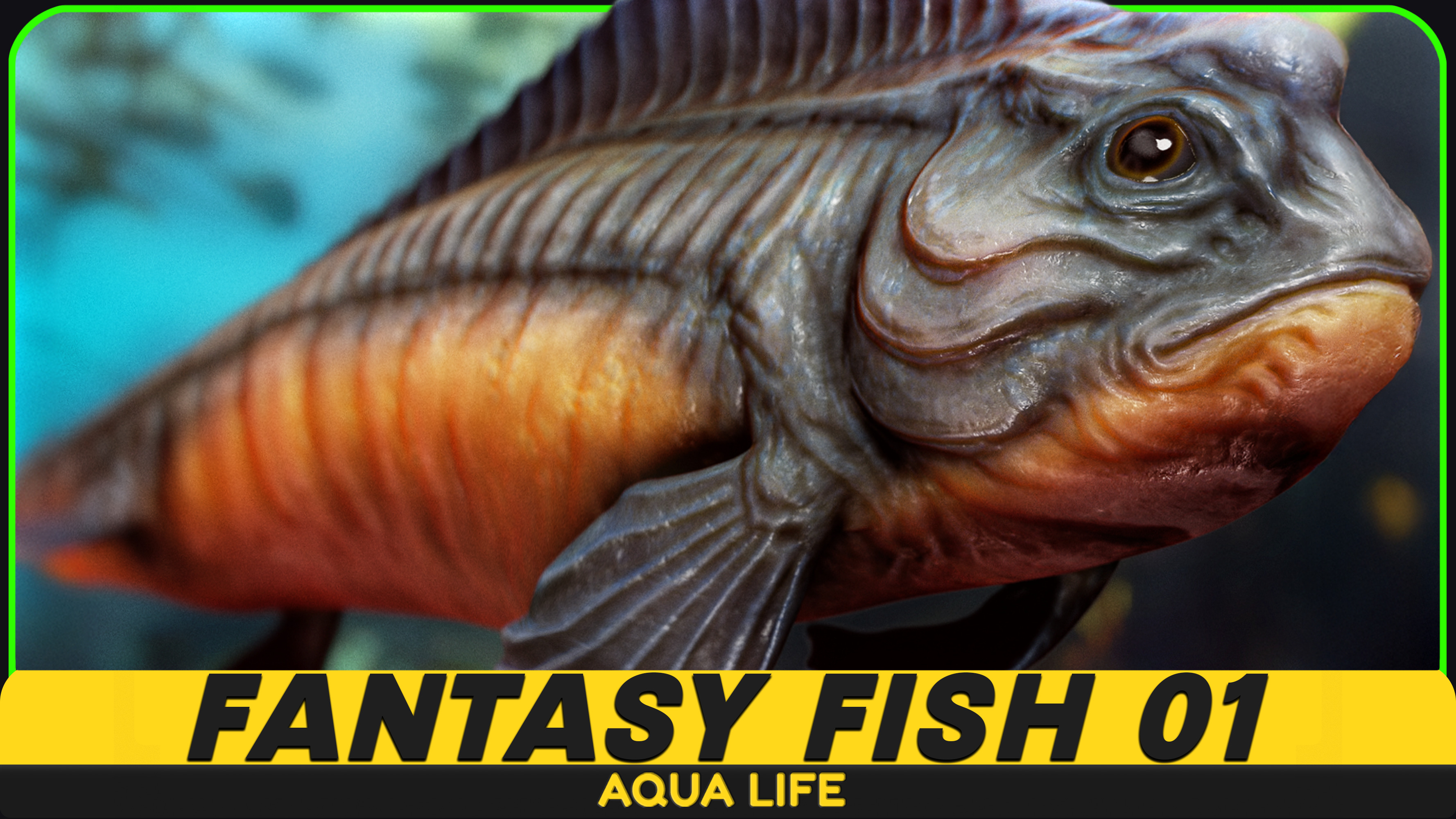 Fantasy Fish 01 - Aqua Life - Underwater Creature - Monster Sea Enemy ...