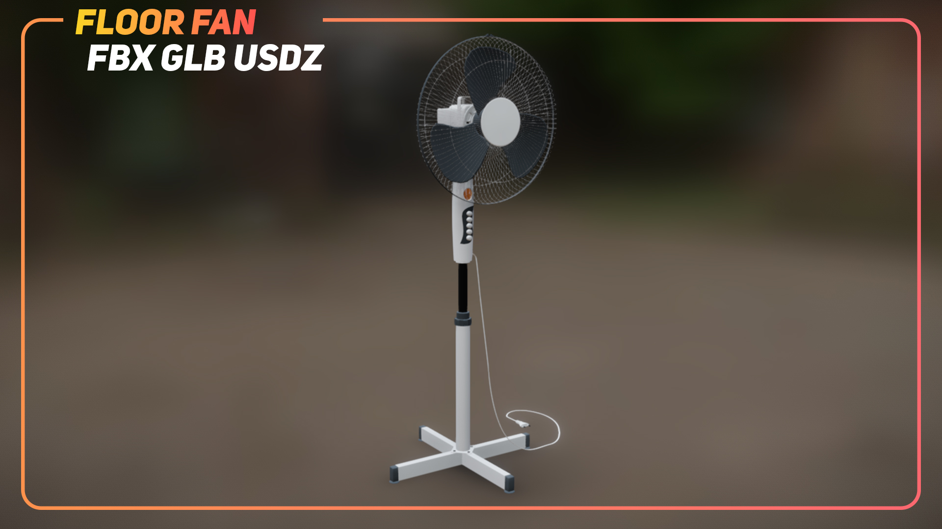 Realistic Floor Standing Fan – High-Quality 3D Model | Fab