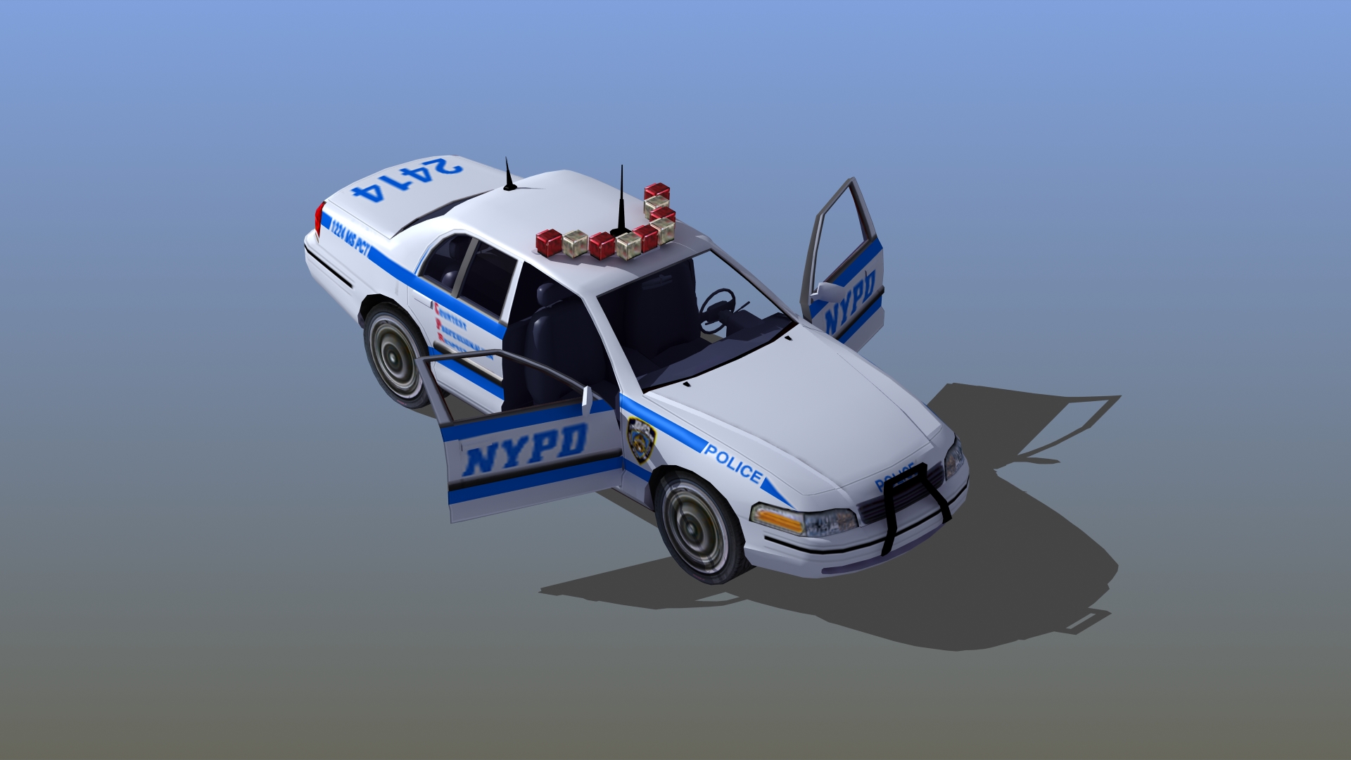 Police Patrol Car Game Ready 3D Model | Fab