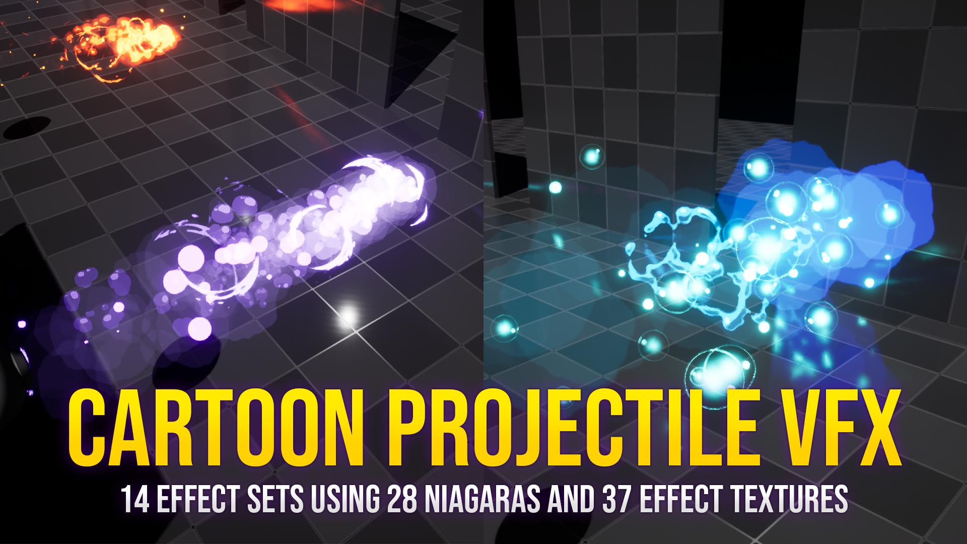 Cartoon Style Projectile VFX Pack | Fab