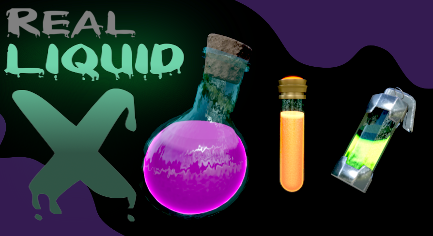 Real Liquid X - Liquid Material & Blueprint