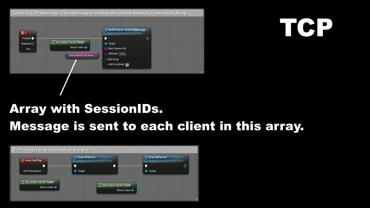 TCP UDP Socket Server Plugin