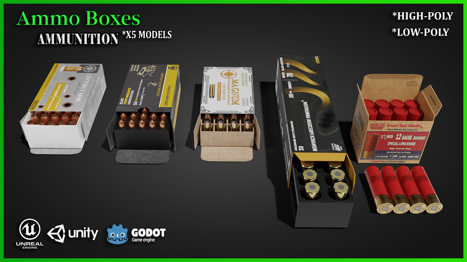 Ammo Boxes & Ammunition Pack - Game Ready AR VR & Production | Fab