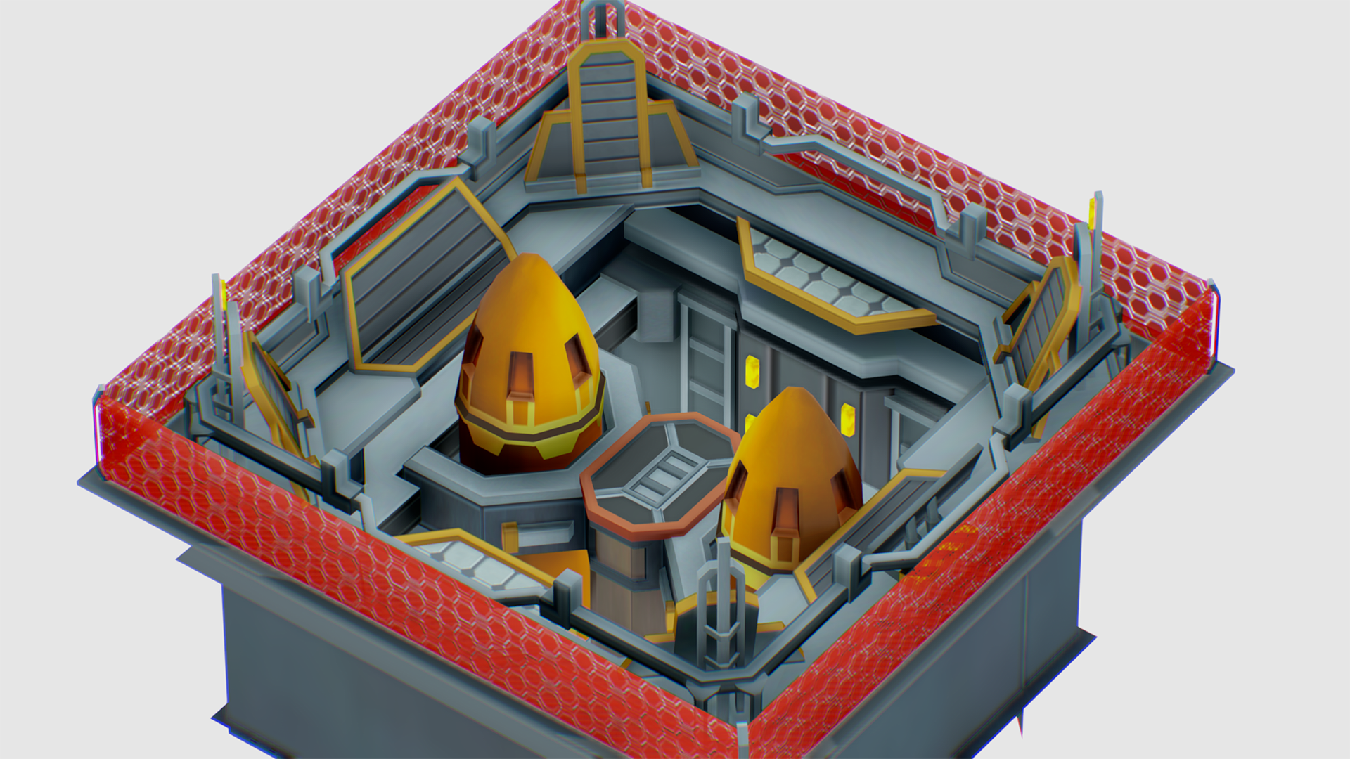 Missile Silo - Futuristic Modern Rocket Launcher Room - Station 2 | Fab