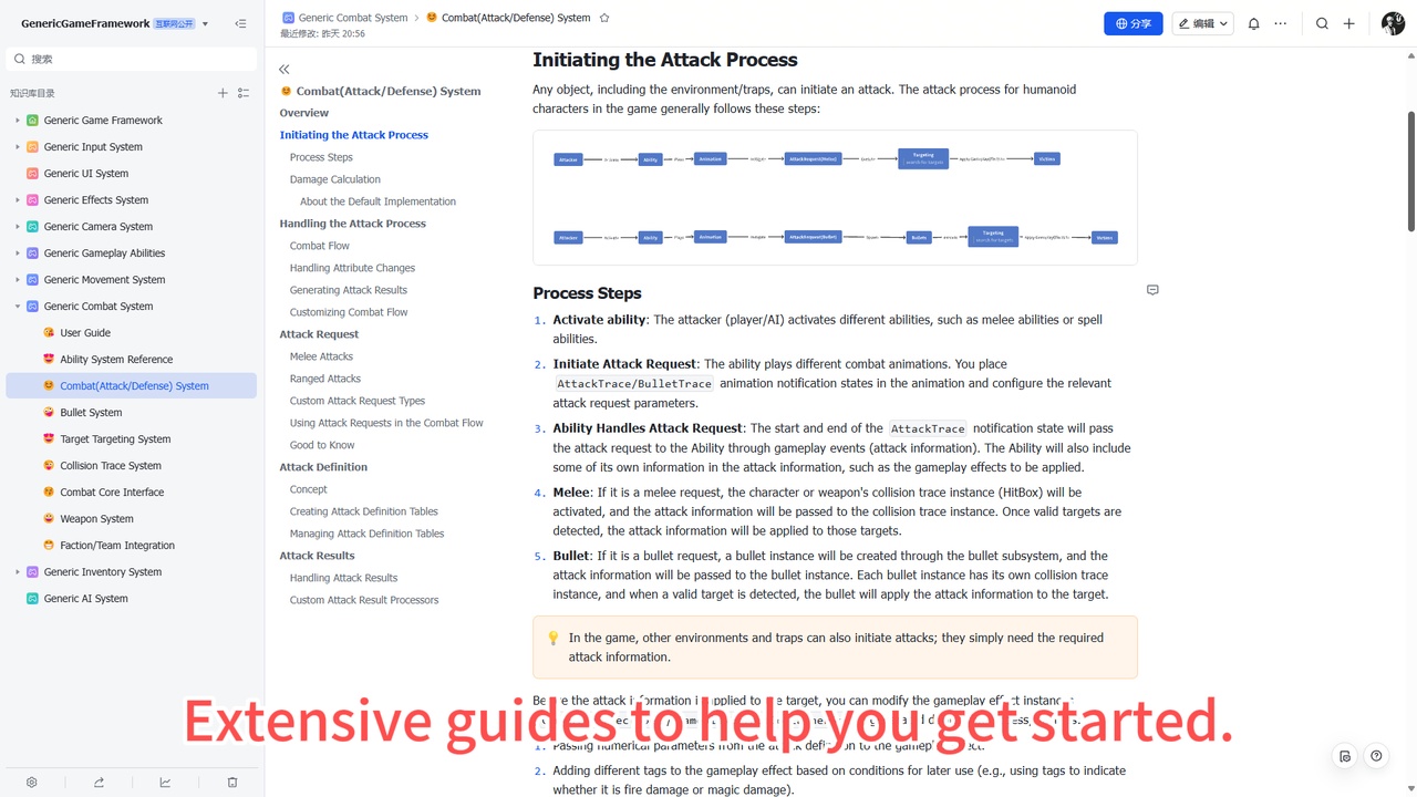 Generic Combat System - Advanced GAS based Multiplayer combat framework.