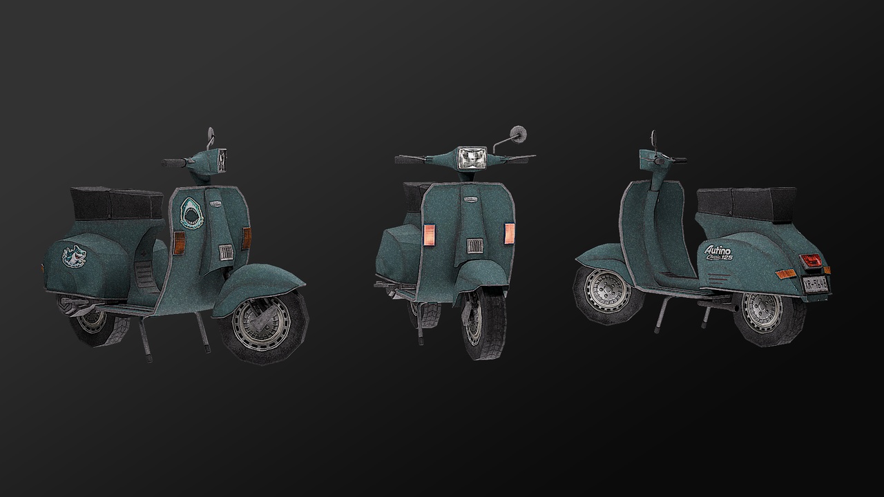 PSX Style Retro Scooter | Fab