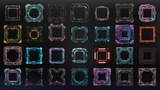 Sci-Fi Frame Square - Icon Pack | Fab