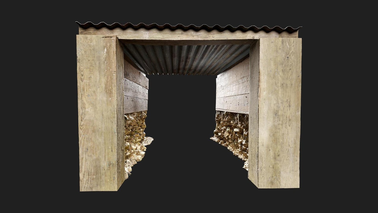 Military Trenches Tunnel Metal Corrugated 02 | Fab