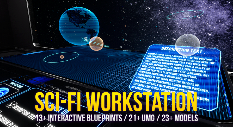 Sci-Fi Workstation Pack | Fab