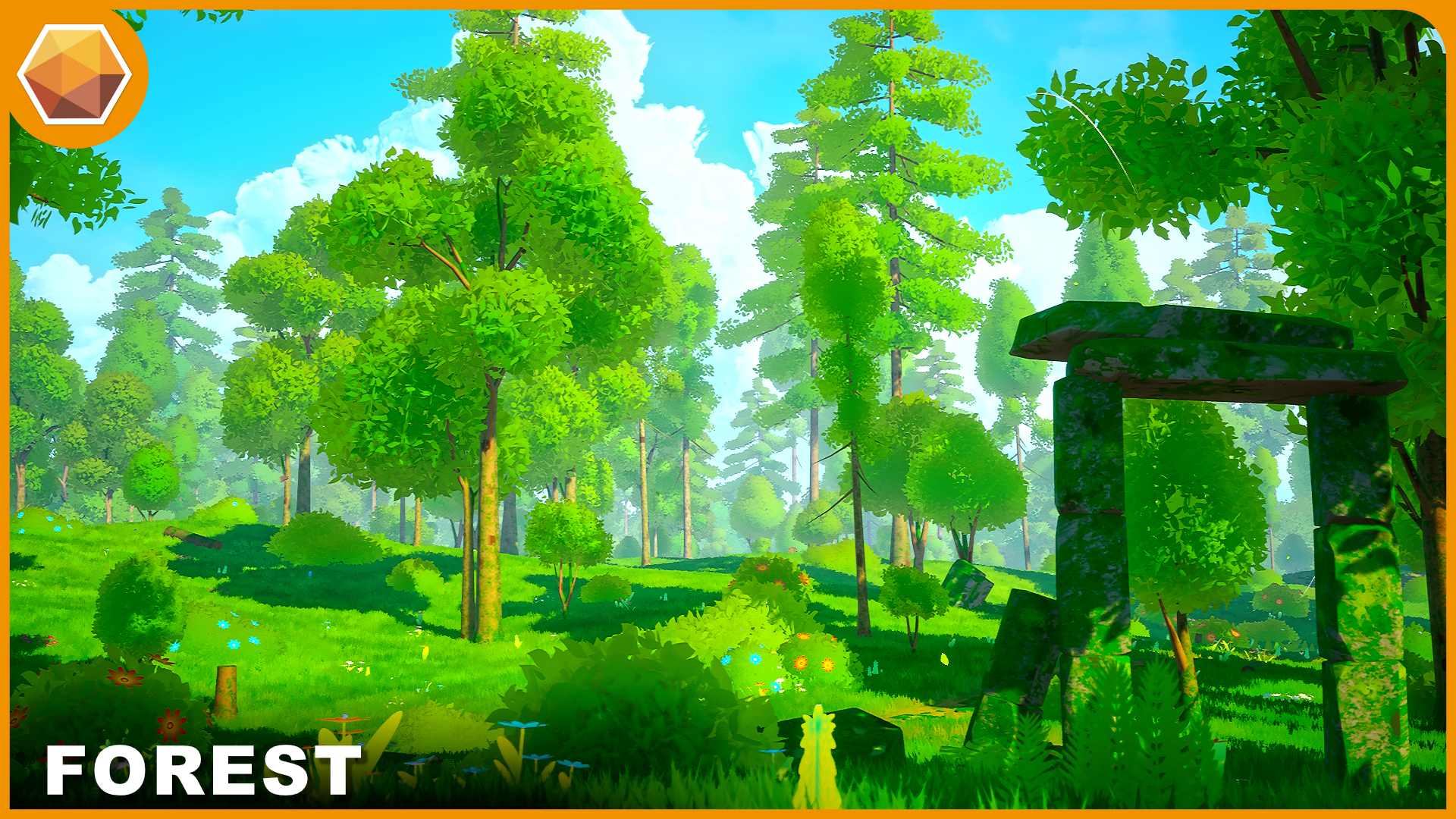 Forest Landscape Vol.1 - Low Poly Stylized Environment | Fab