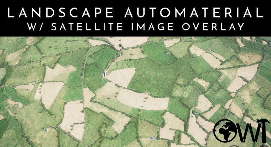 Landscape AutoMaterial w/ Satellite Image Overlay