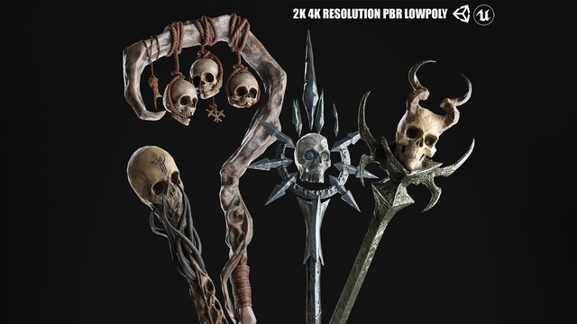 Necromancer Staff 02 | Fab