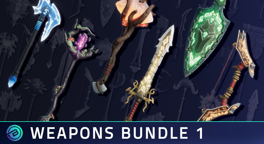 100+ Stylized Weapons Bundle - Fantasy RPG | Fab