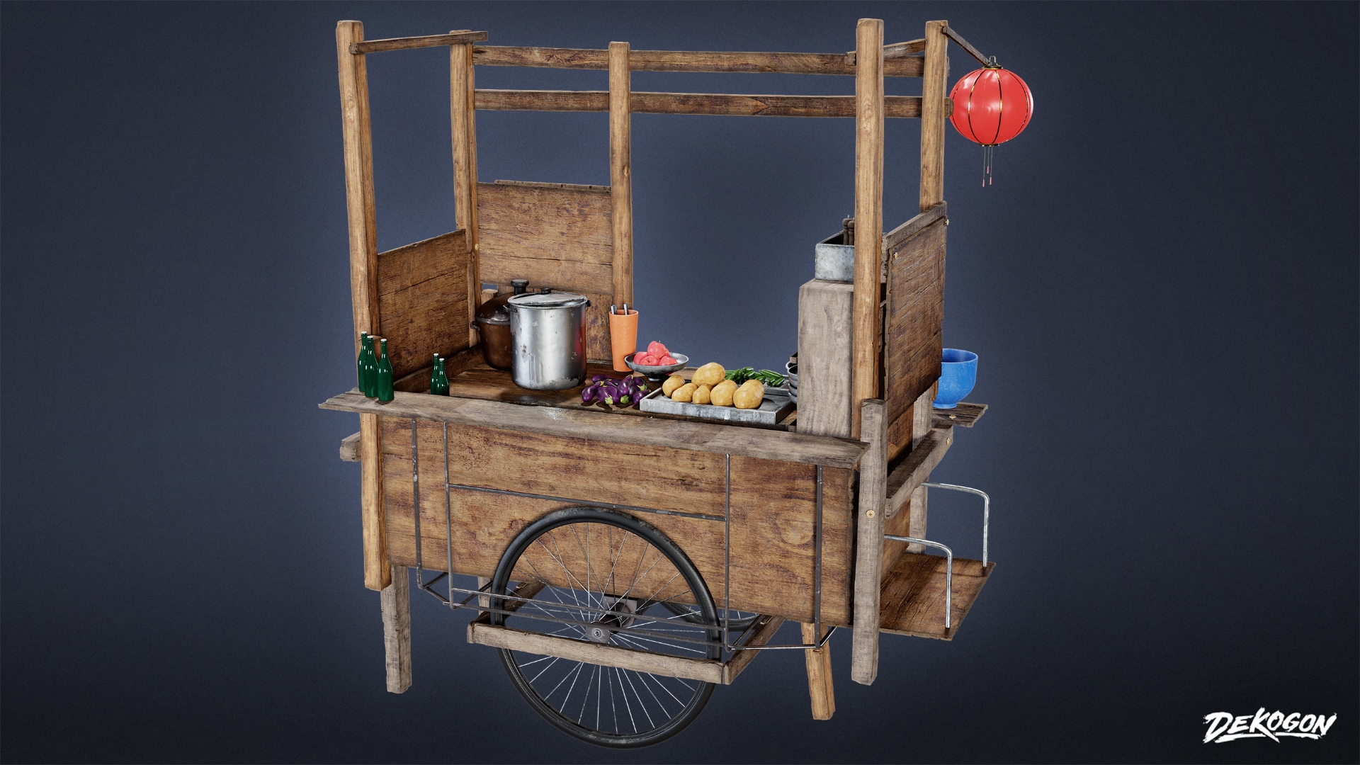 WTA - Street Food Cart Chinese - PBR Game Ready | Fab