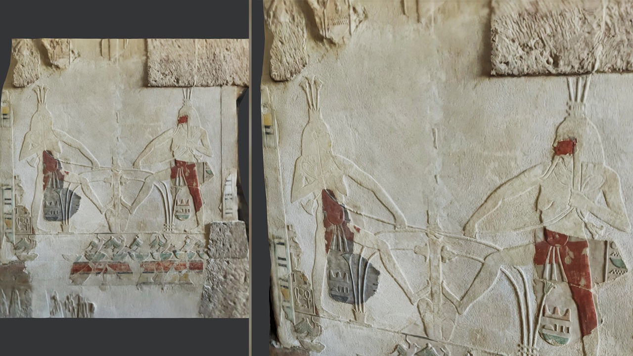 Egyptian hieroglyphs 03 · Mortuary Temple of Hatshepsut | Fab